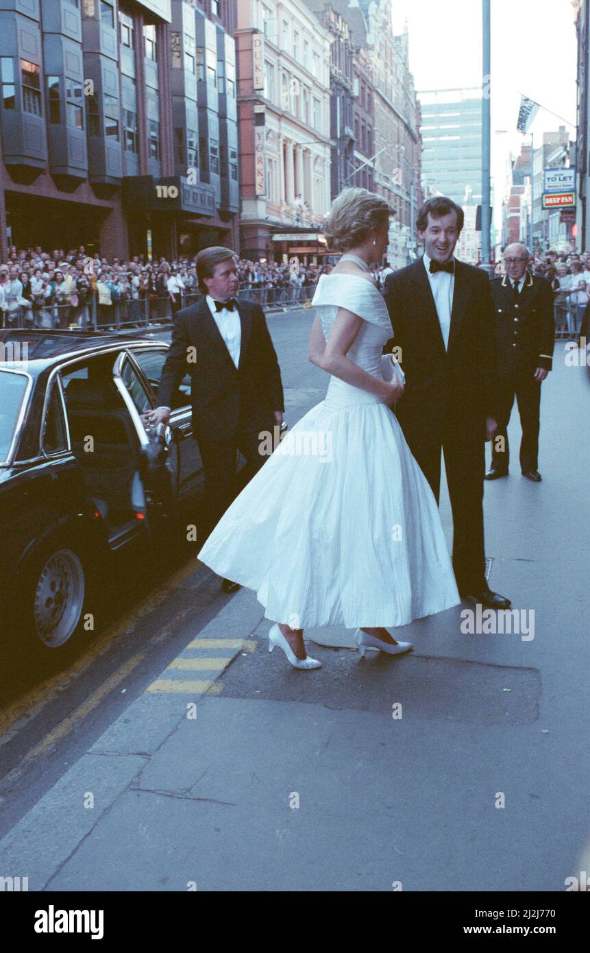 HRH The Princess of Wales, Princess Diana attendsthe performance of the ...