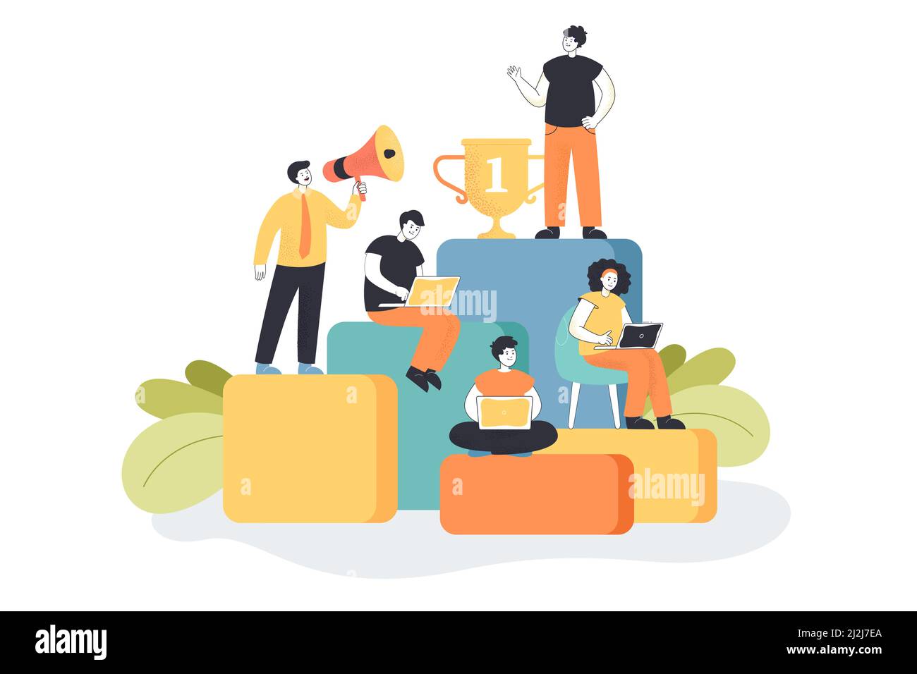 Business people working, planning growth in career. Professional ...