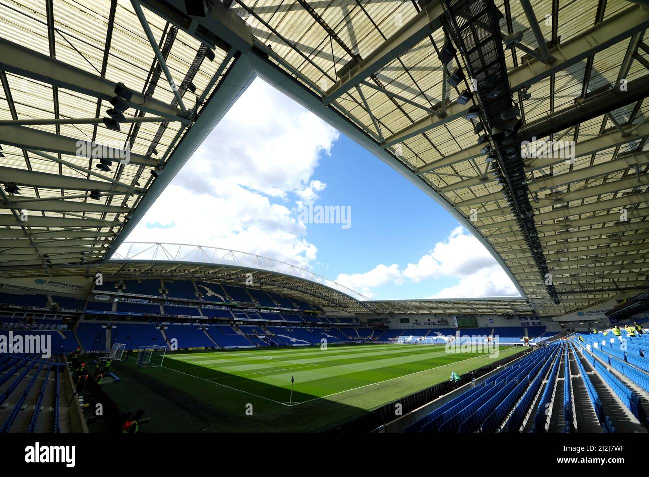 General view from inside the stadium before the Premier League match at ...