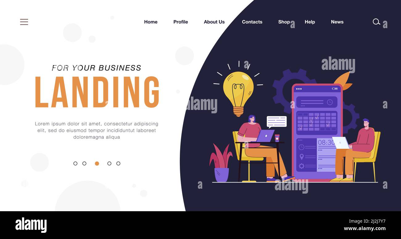 Tiny people chatting and choosing date in app flat vector illustration ...