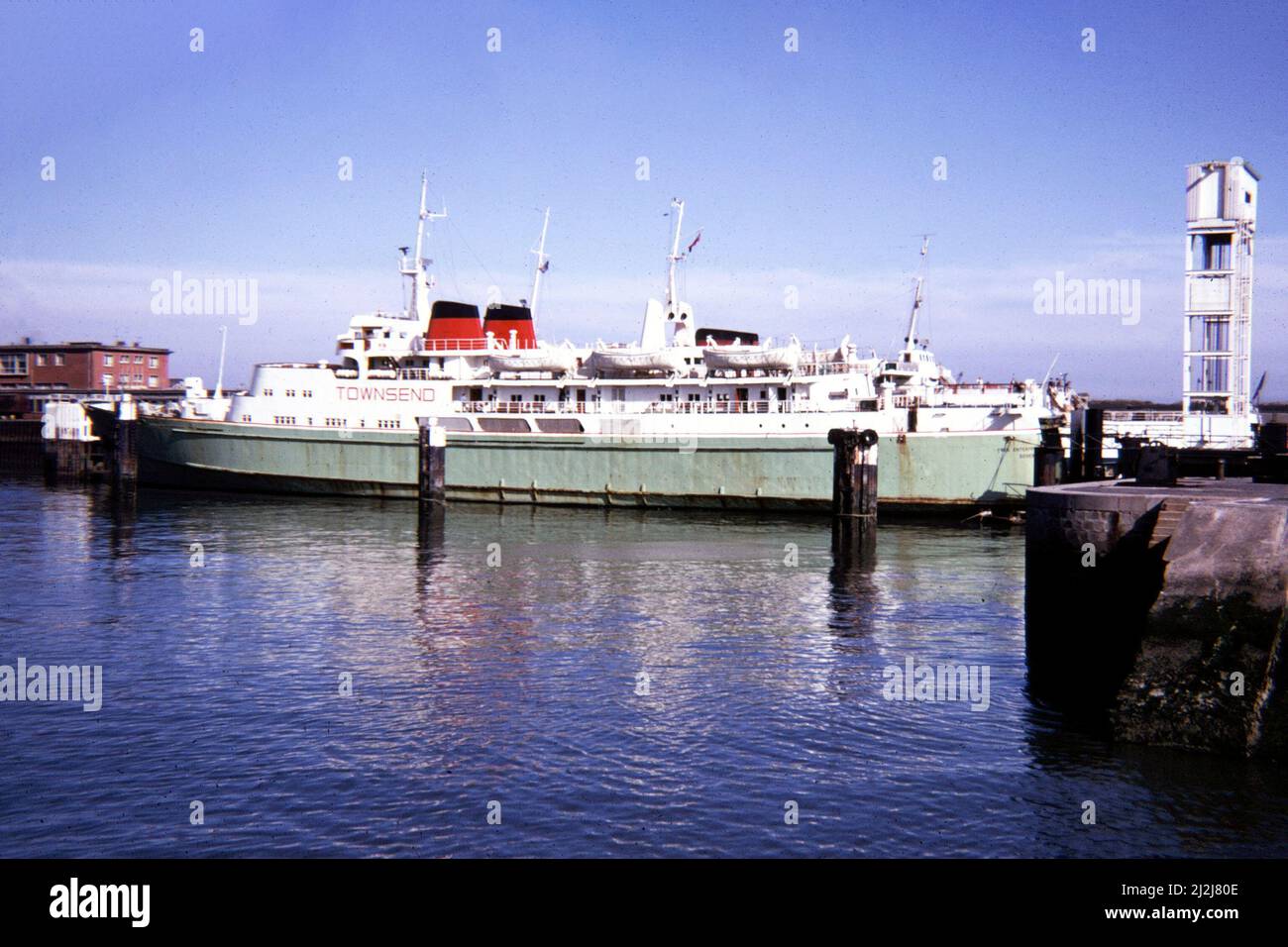 A Townsend cross channel ferry at Calais in 1968 Stock Photo - Alamy
