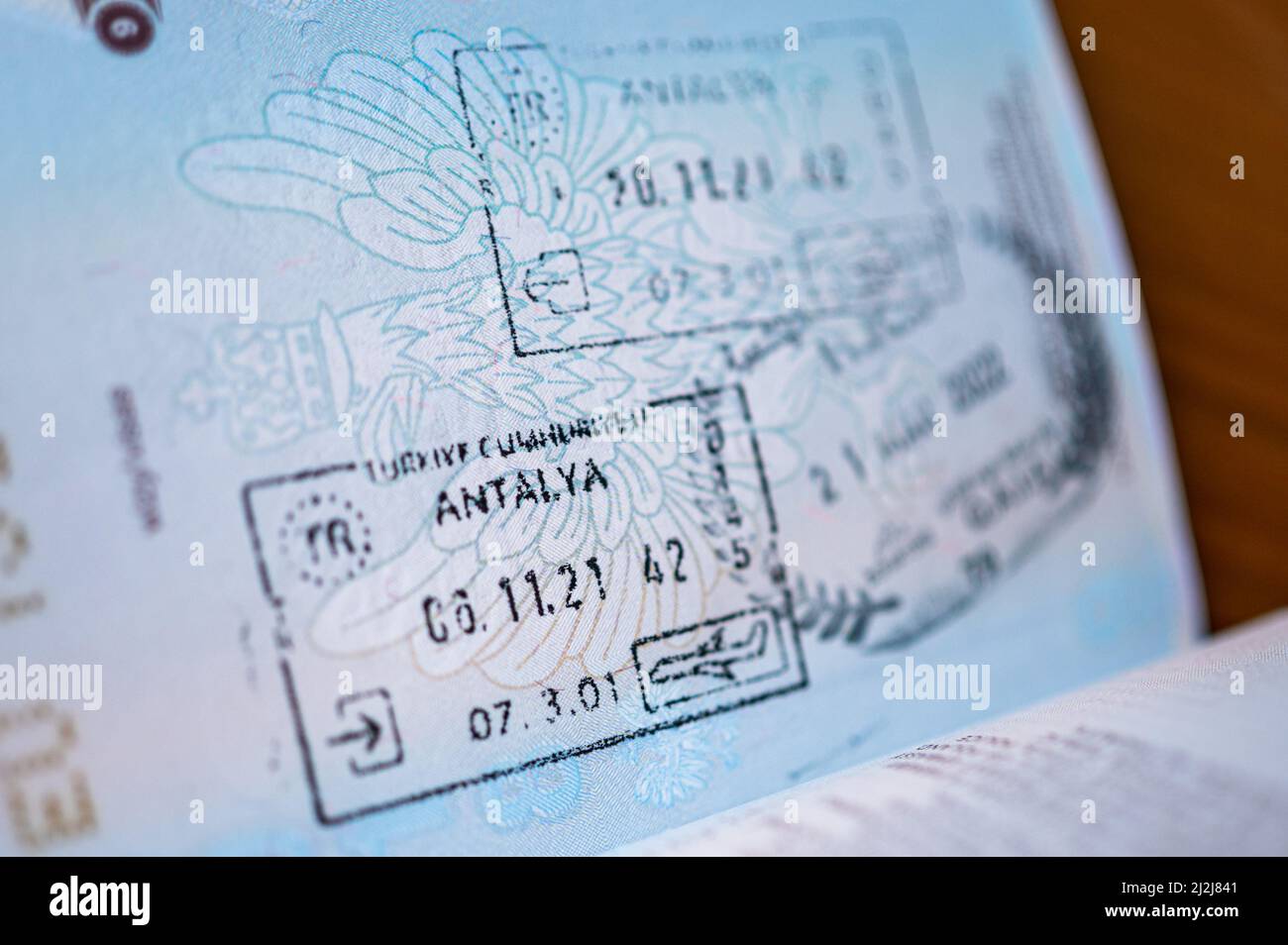 Turkey entry stamp hi-res stock photography and images - Alamy