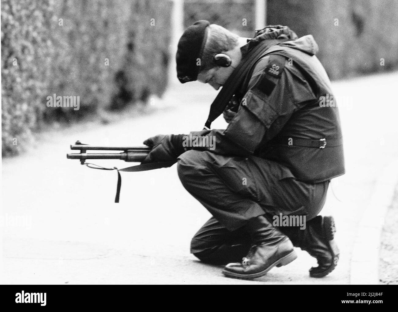 Police marksman Black and White Stock Photos & Images - Alamy