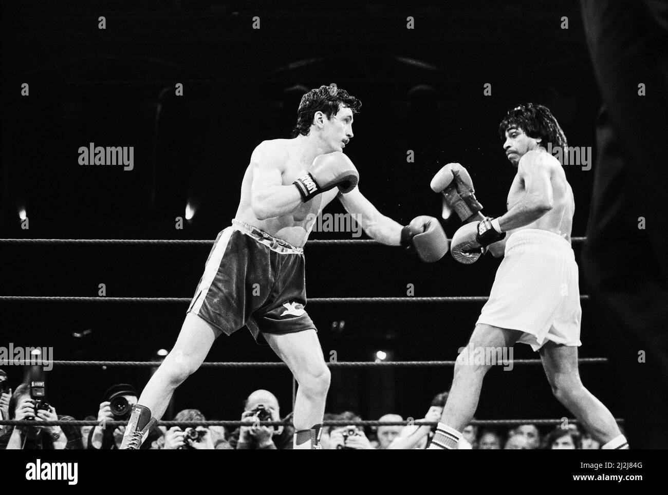 Barry McGuigan's comeback fight against Nicky Perez, Alexandra ...