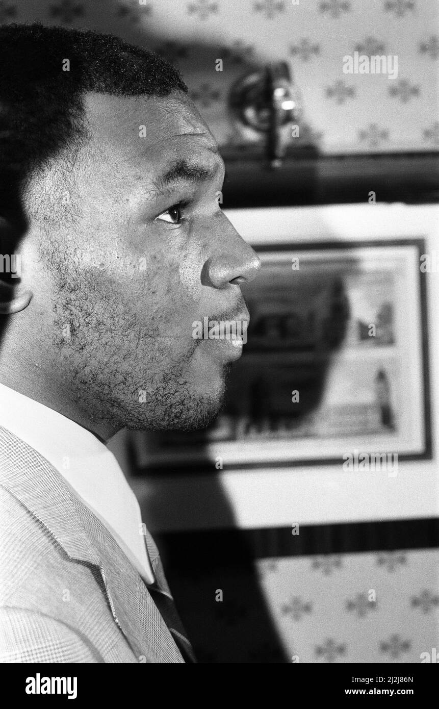 Mike Tyson in London to see Frank Bruno against James "Quick" Tillis ...