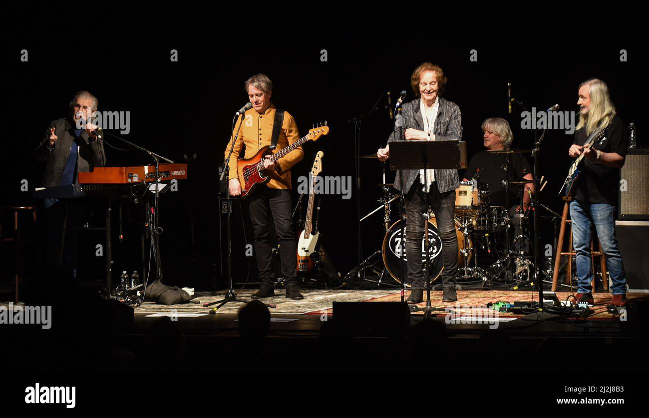 The Zombies rock band perform live on stage at the Plaza Live theater ...