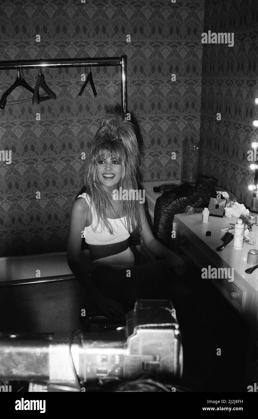 Mandy Smith at a nightclub to promote her new song. 17th January 1987 ...