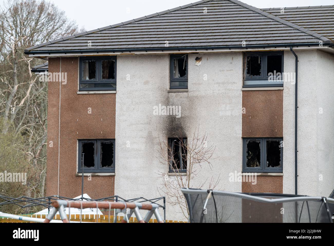 Polvanie View, Inverness, Highlands, Scotland. 1 April 2022. This is ...