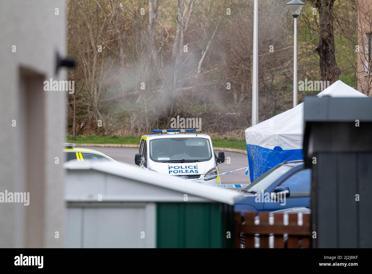 Polvanie View, Inverness, Highlands, Scotland. 1 April 2022. This is ...