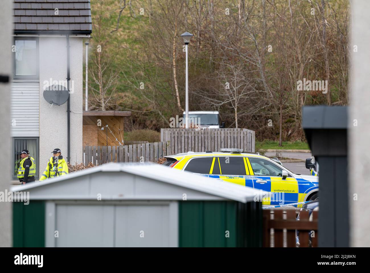 Polvanie View, Inverness, Highlands, Scotland. 1 April 2022. This is ...