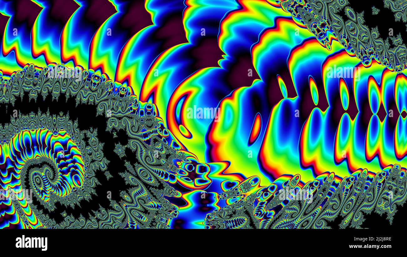 Abstract Computer generated Fractal design. A fractal is a never-ending ...