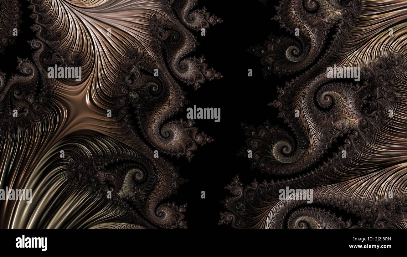 Abstract Computer generated Fractal design. A fractal is a never-ending ...