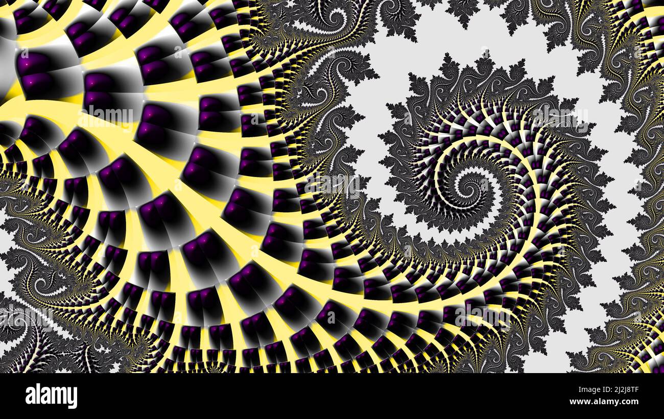 Abstract Computer generated Fractal design. A fractal is a never-ending ...