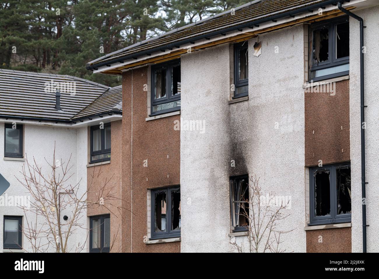 Polvanie View, Inverness, Highlands, Scotland. 1 April 2022. This is ...