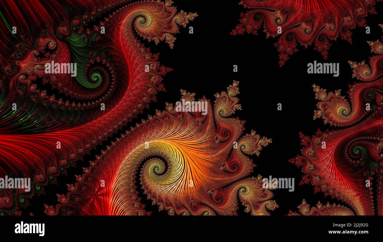 Abstract Computer generated Fractal design. A fractal is a never-ending ...