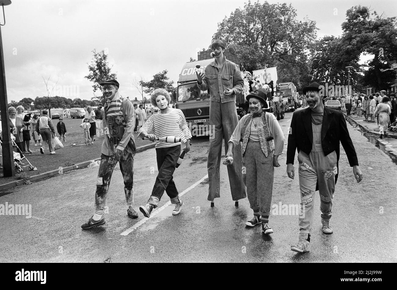 Garston Carnival, Liverpool, Merseyside, 2nd July 1988 Stock Photo - Alamy