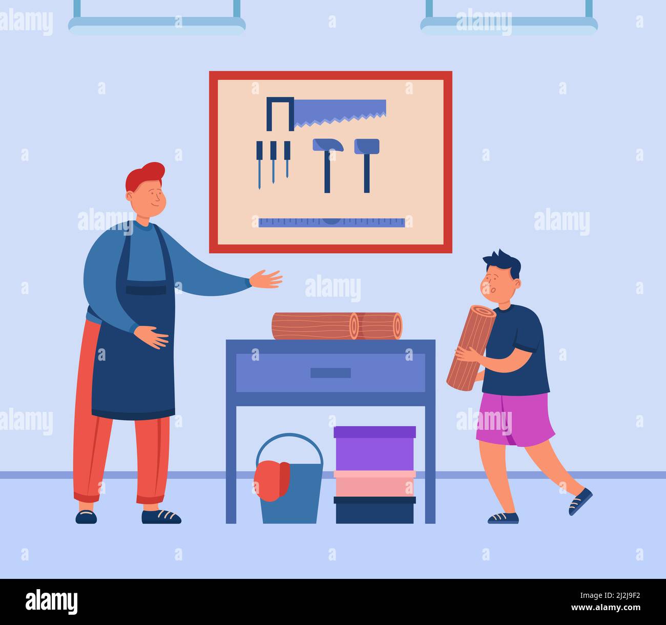 Workbench cartoon hi-res stock photography and images - Alamy