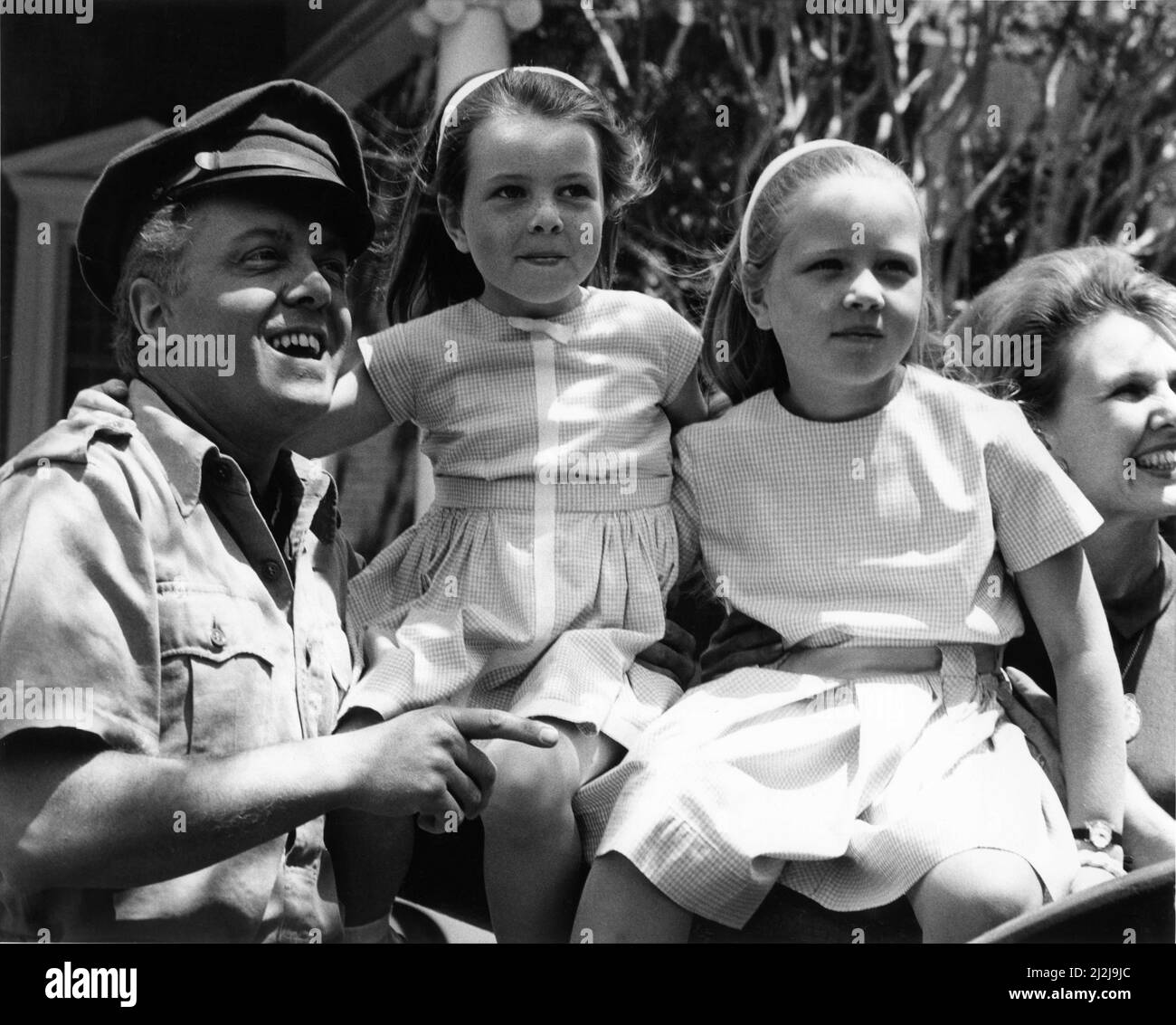 RICHARD ATTENBOROUGH with his Daughters JANE (born 1955) and CHARLOTTE ...
