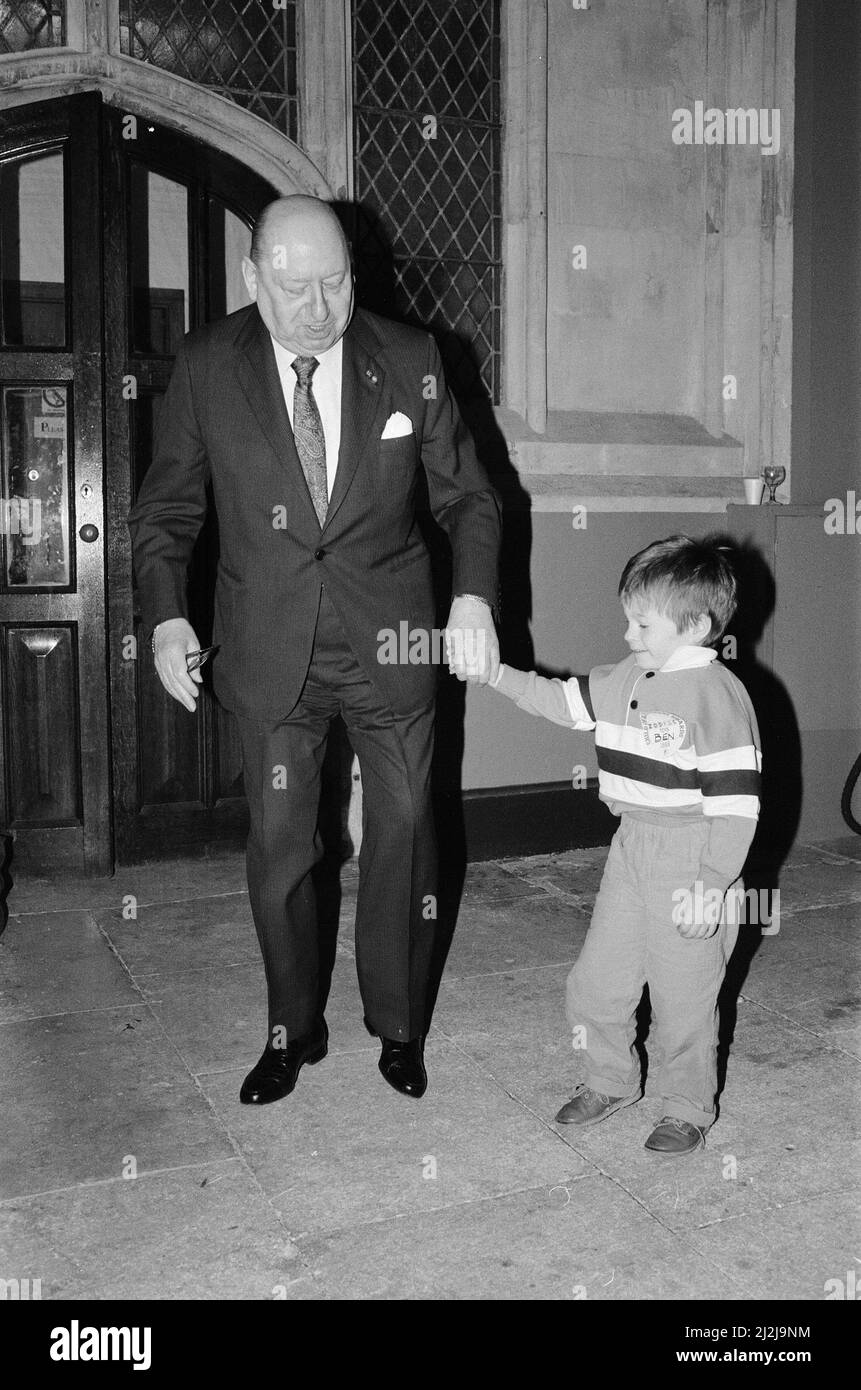 Media Mogul Lew Grade attends the Child of Achievement Awards in London ...