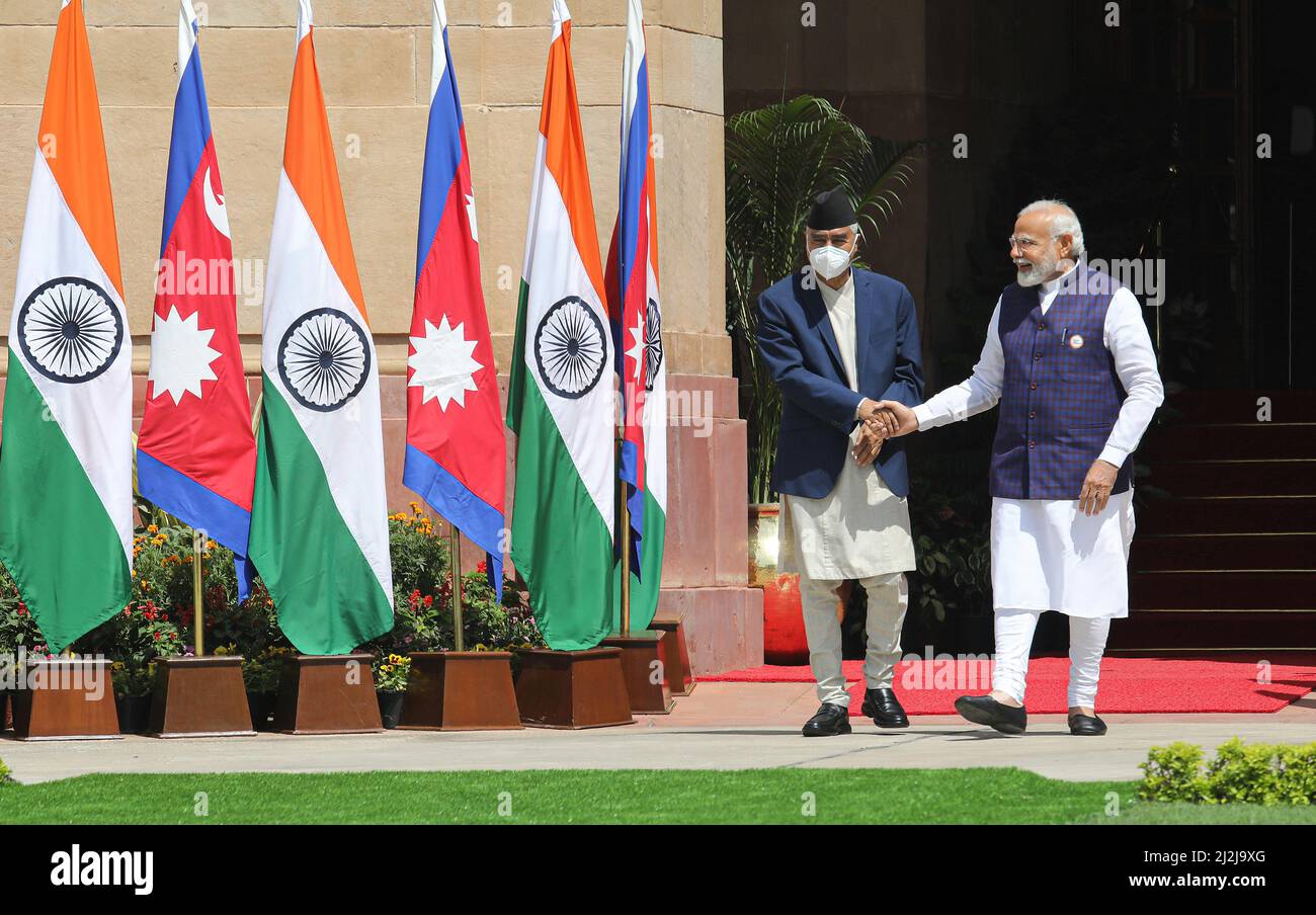 New Delhi, India. 02nd Apr, 2022. Indian Prime Minister Narendra Modi ...
