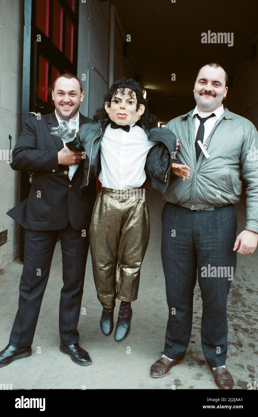 Audience gather outside the Wembley arena prior to the Michael Jackson ...