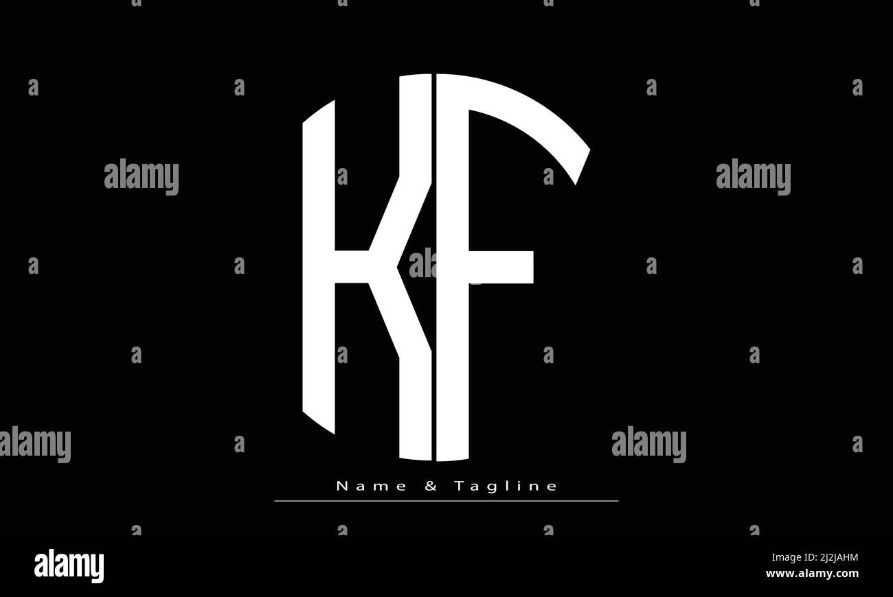 Alphabet letters Initials Monogram logo KF , FK Stock Vector Image & Art - Alamy
