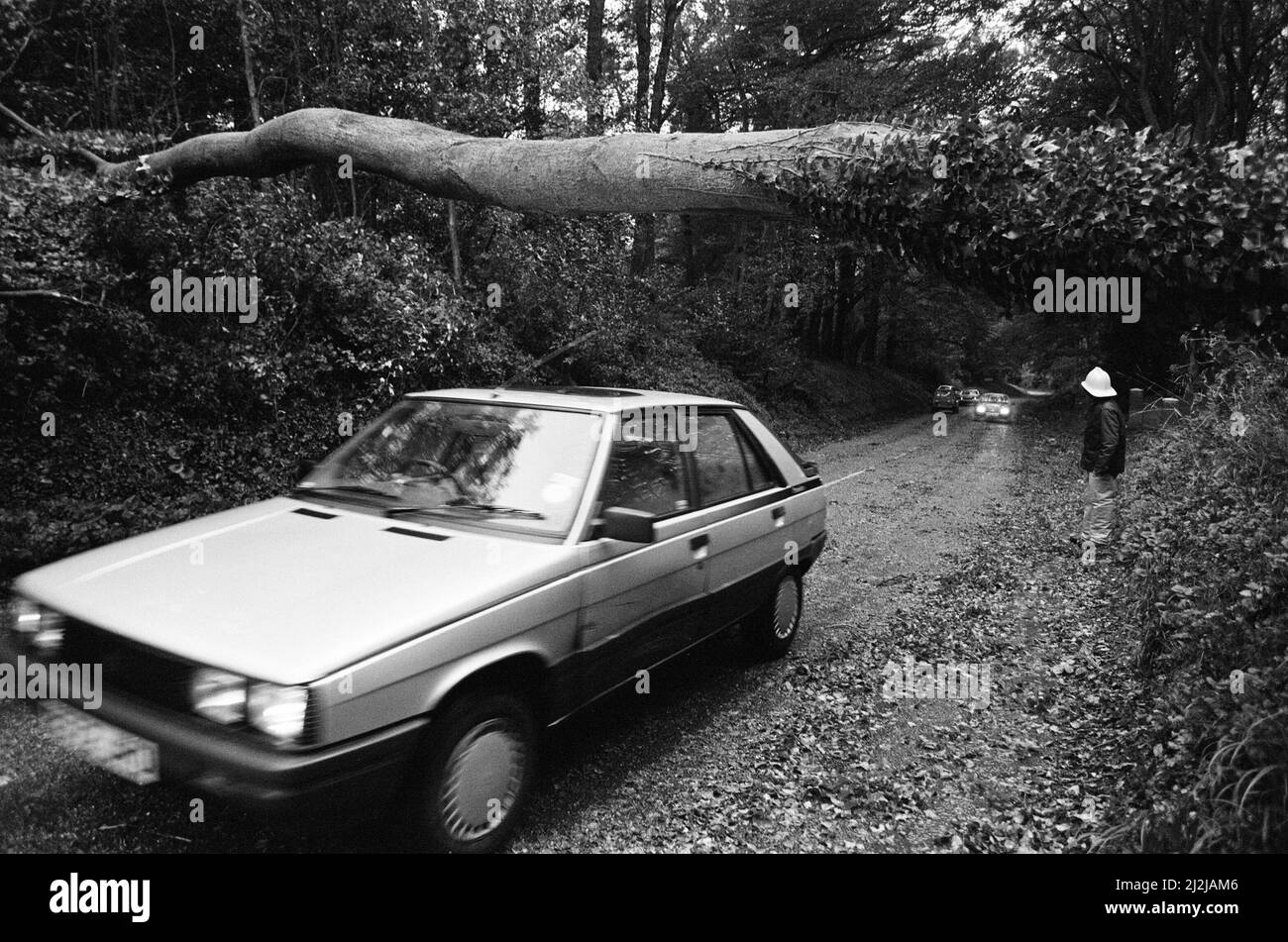 The great storm 1987 uk Black and White Stock Photos & Images - Alamy