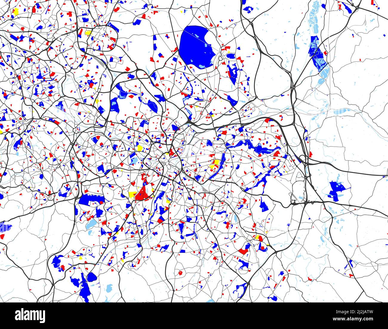 Birmingham map uk Stock Vector Images - Alamy