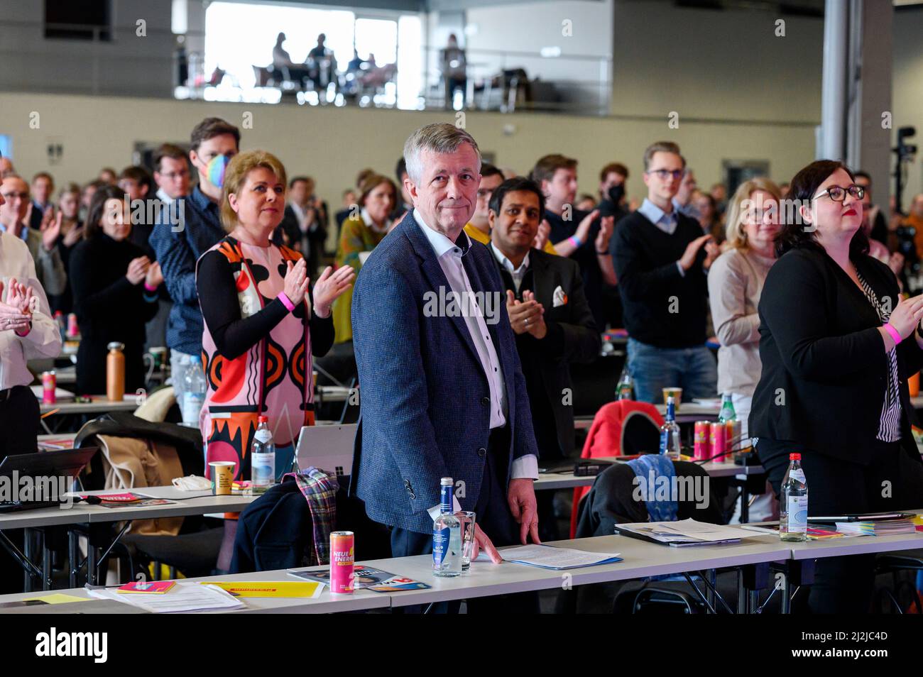 Hirschaid, Germany. 02nd Apr, 2022. Yuri Yarmilko (M), Consul General ...