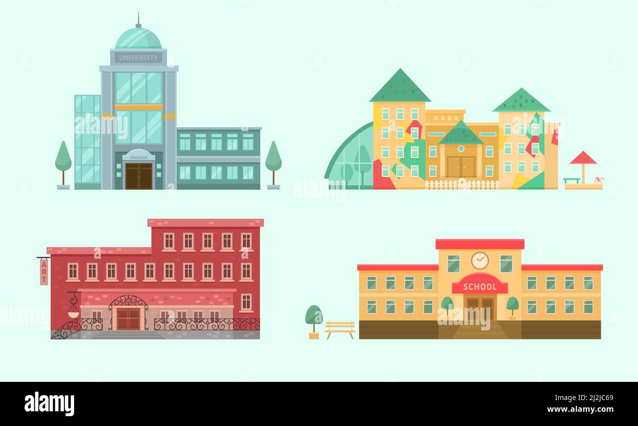 High commercial school Stock Vector Images - Alamy