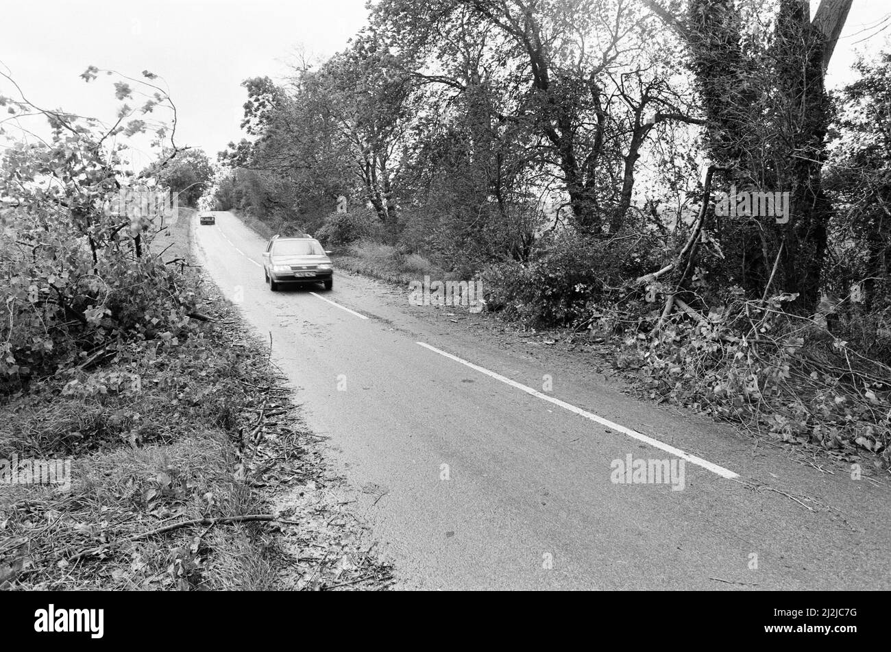The great storm 1987 uk Black and White Stock Photos & Images - Alamy