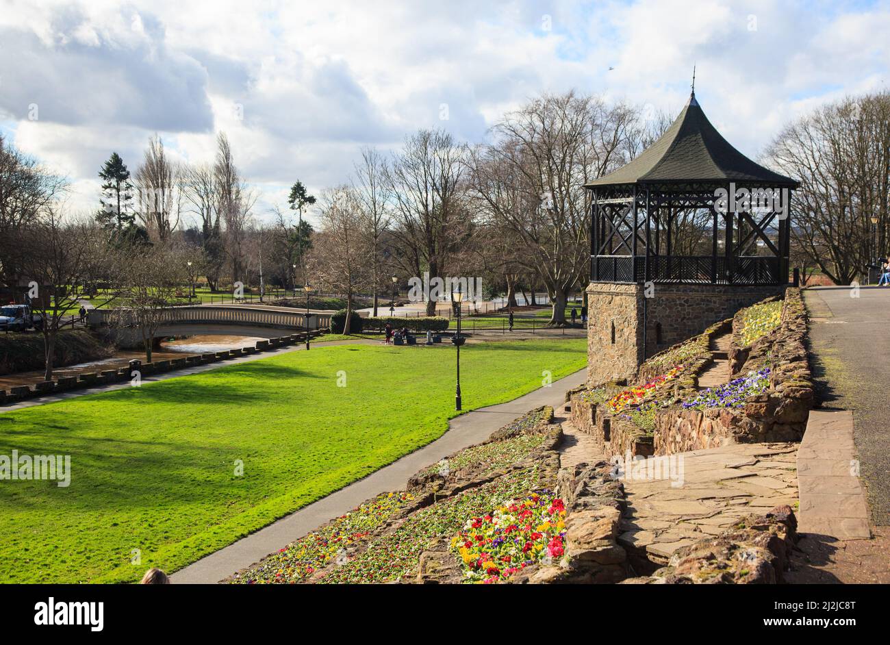 A beautiful shot of Tamworth Castle Grounds, Staffordshire, England ...