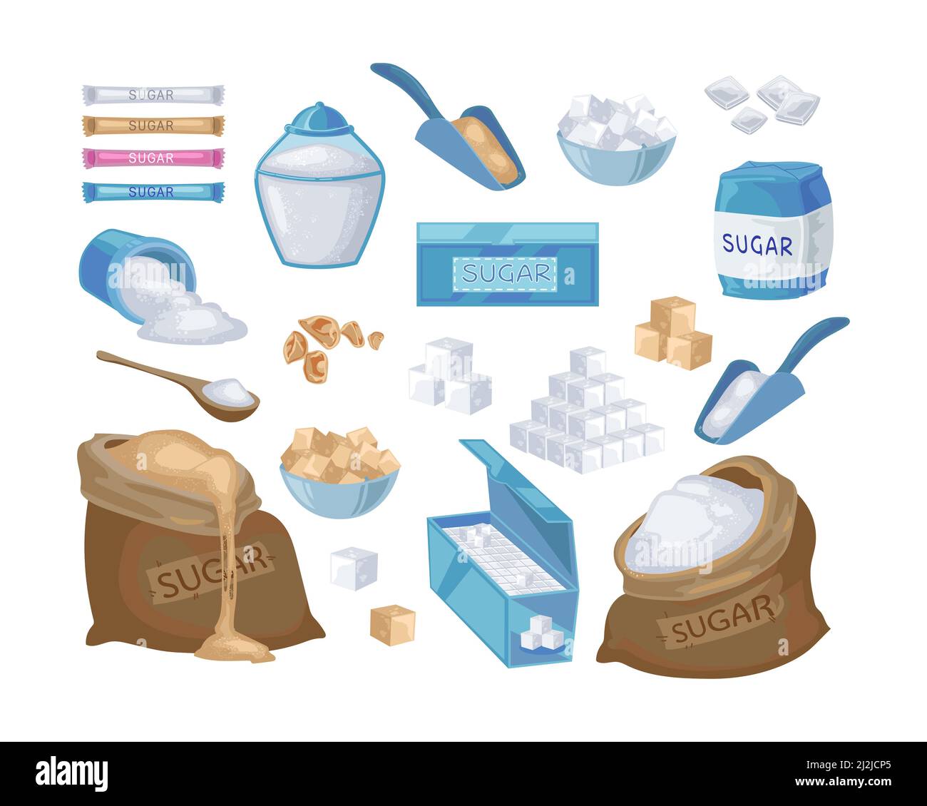 Pile of white sugar Stock Vector Images - Alamy