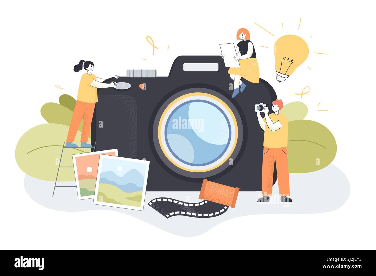 Person while taking photos Stock Vector Images - Alamy