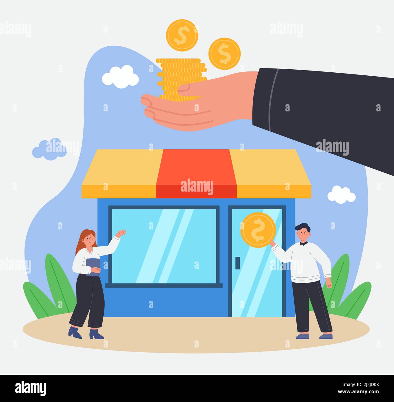 Financial government support Stock Vector Images - Alamy