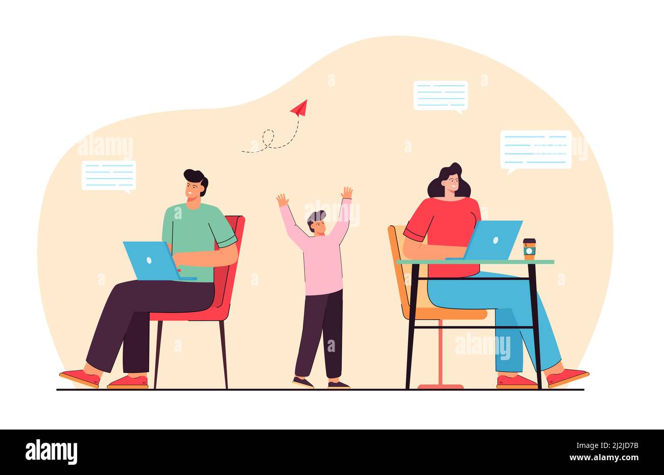 Kid chatting Stock Vector Images - Alamy