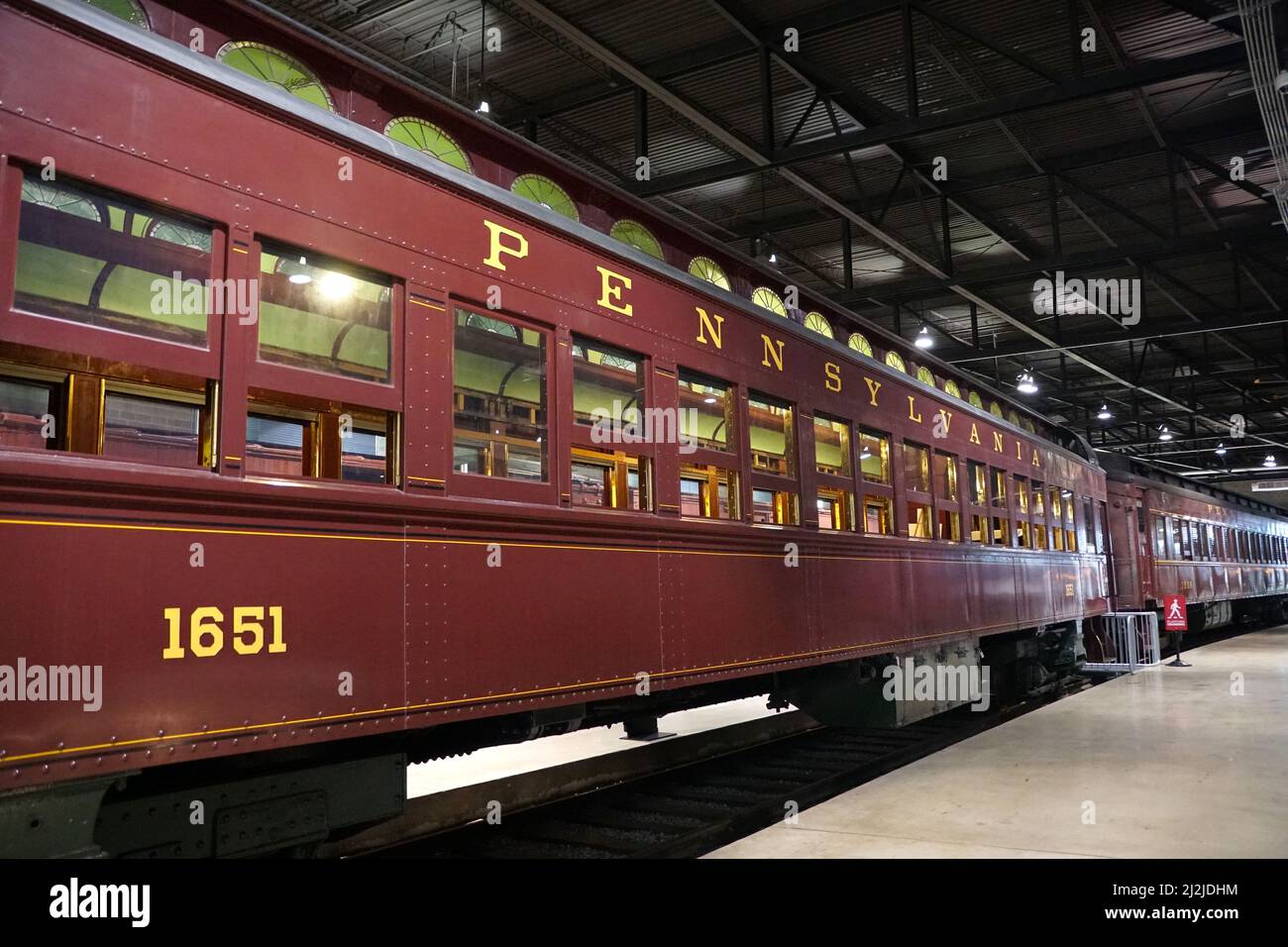 Strasburg, Pennsylvania, U.S.A - March 26, 2022 - The red Pennsylvania ...