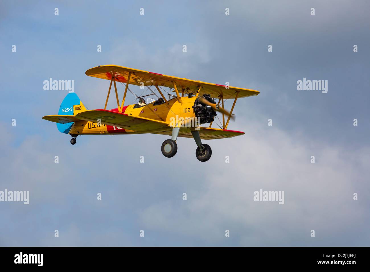 1940 boeing stearman biplane hi-res stock photography and images - Alamy