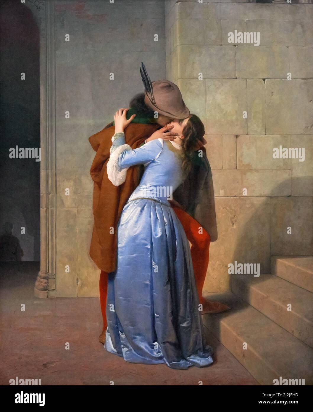 The kiss - oil on canvas - Francesco Hayez - 1859 - Milano, Italy ...