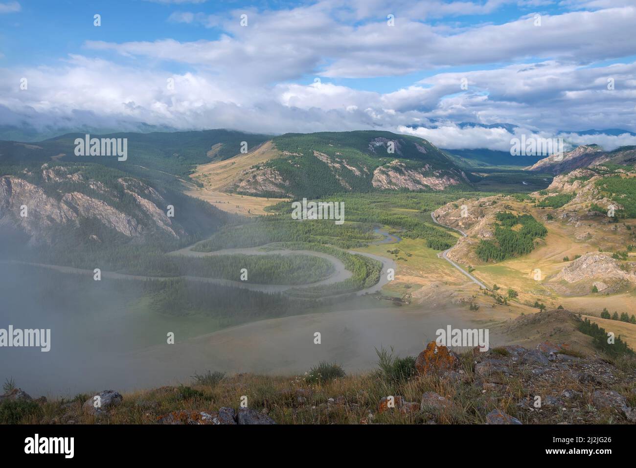 Amazing summer landscape forest river hi-res stock photography and ...
