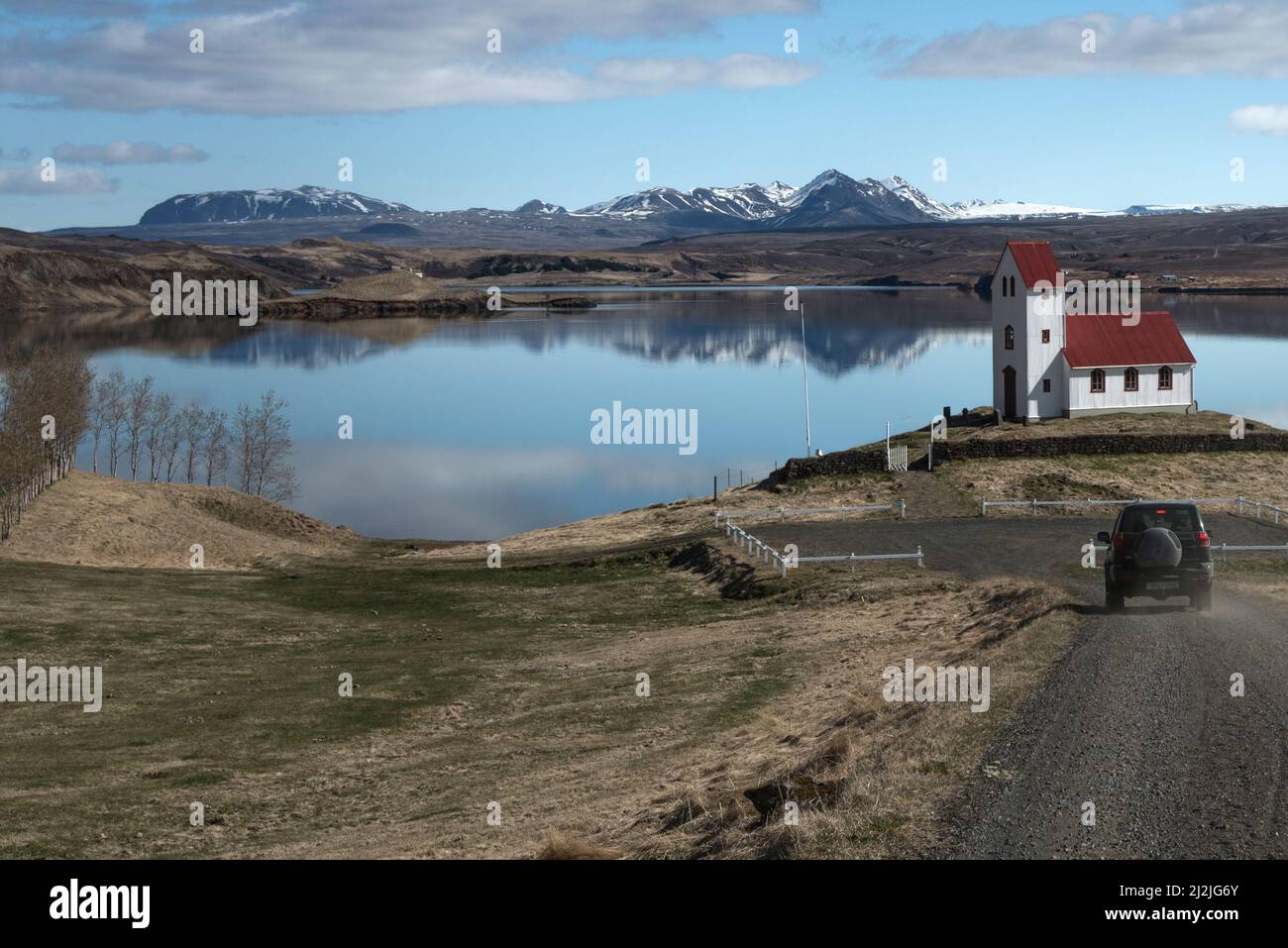 Christian church with red roof hi-res stock photography and images - Alamy