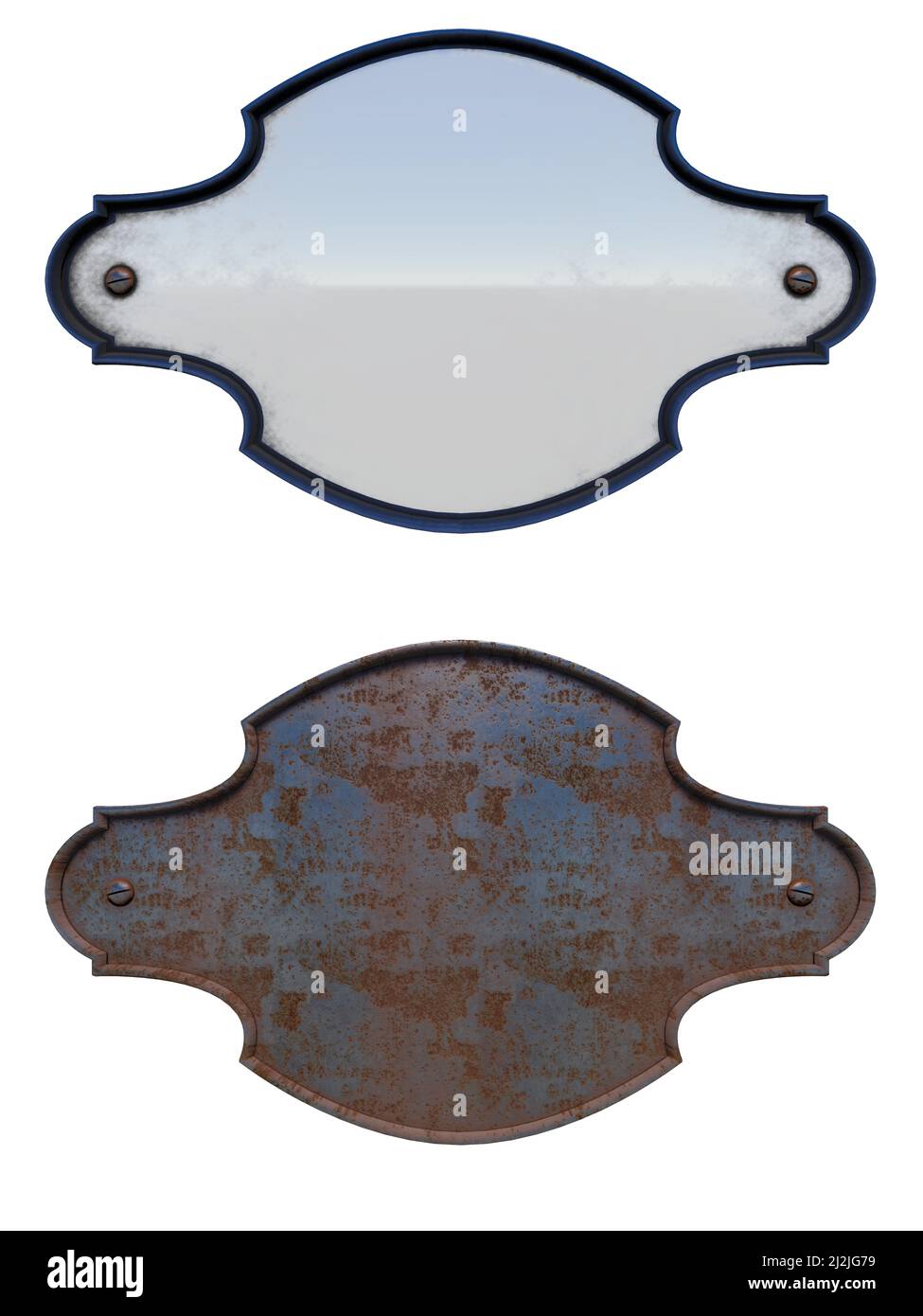 Old blank rusty metal sign hi-res stock photography and images - Alamy