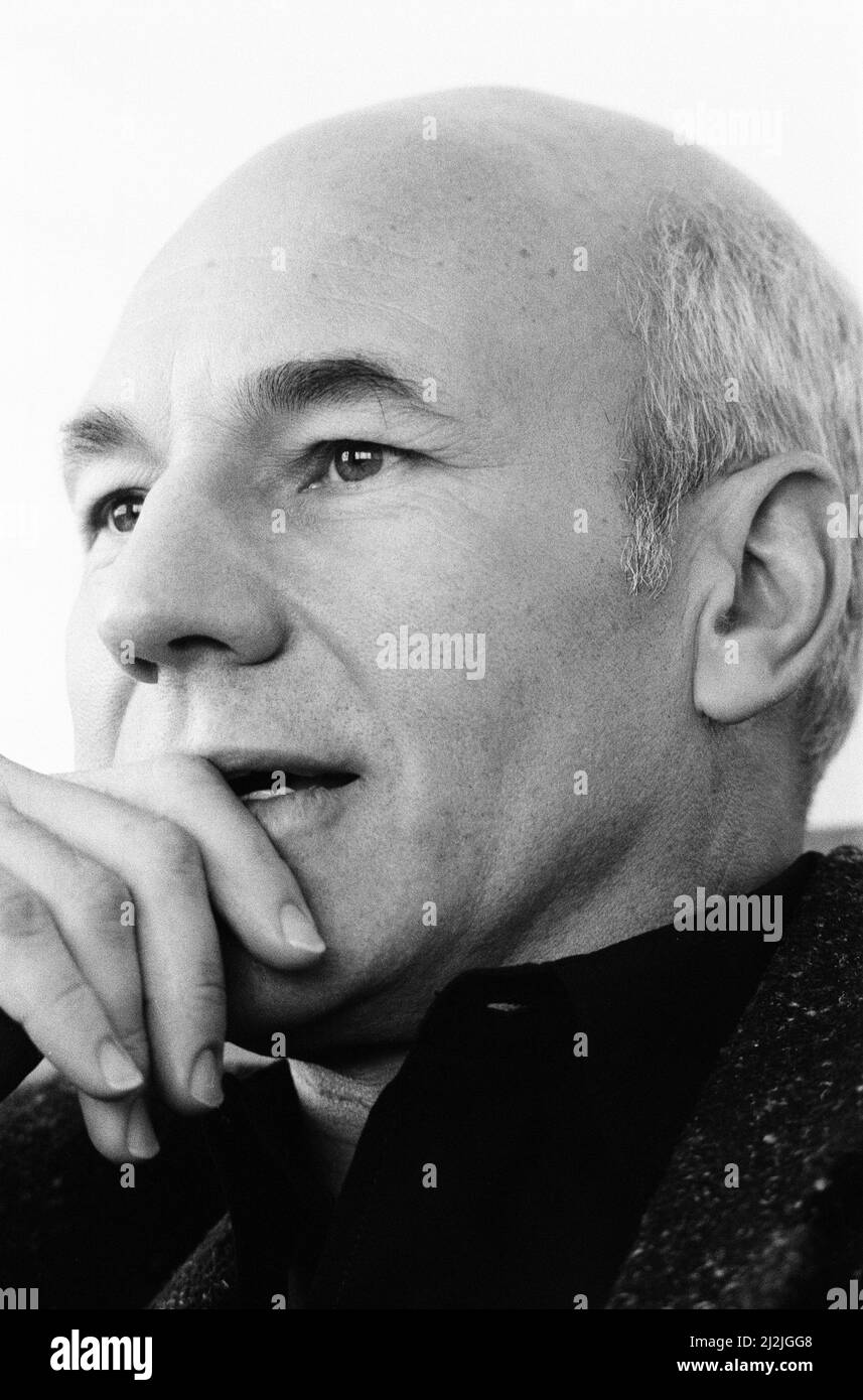 Patrick Stewart, actor, who is playing the role of Captain Jean Luc ...