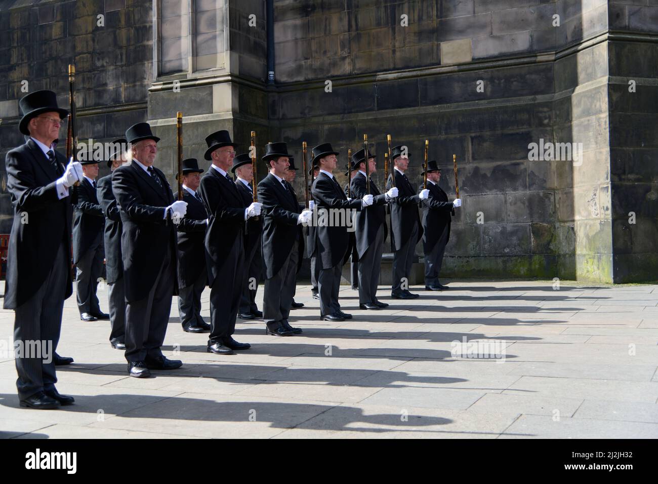 Edinburgh Scotland, UK April 02 2022.The British Army, The Scottish and ...