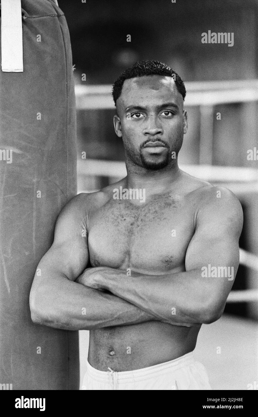 Nigel Benn on a photo shoot ahead of his next fight against American ...