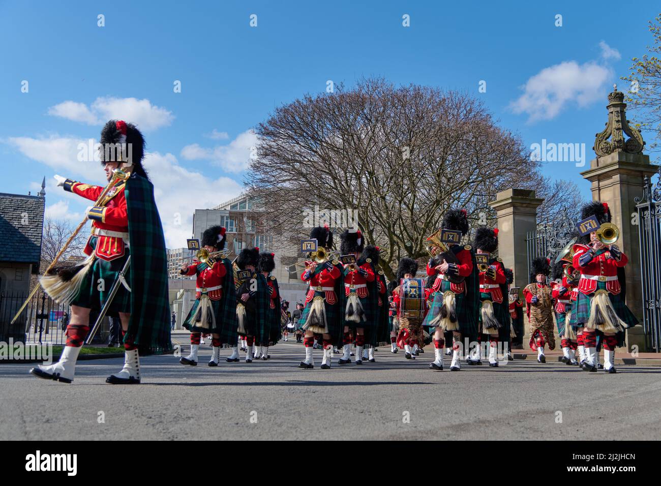 Edinburgh Scotland, UK April 02 2022.The British Army, The Scottish and ...