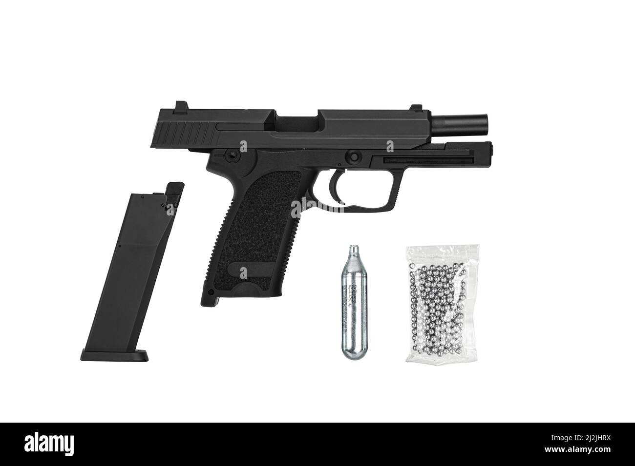 Air gun. Modern pneumatic weapon for air soft, sports and entertainment ...