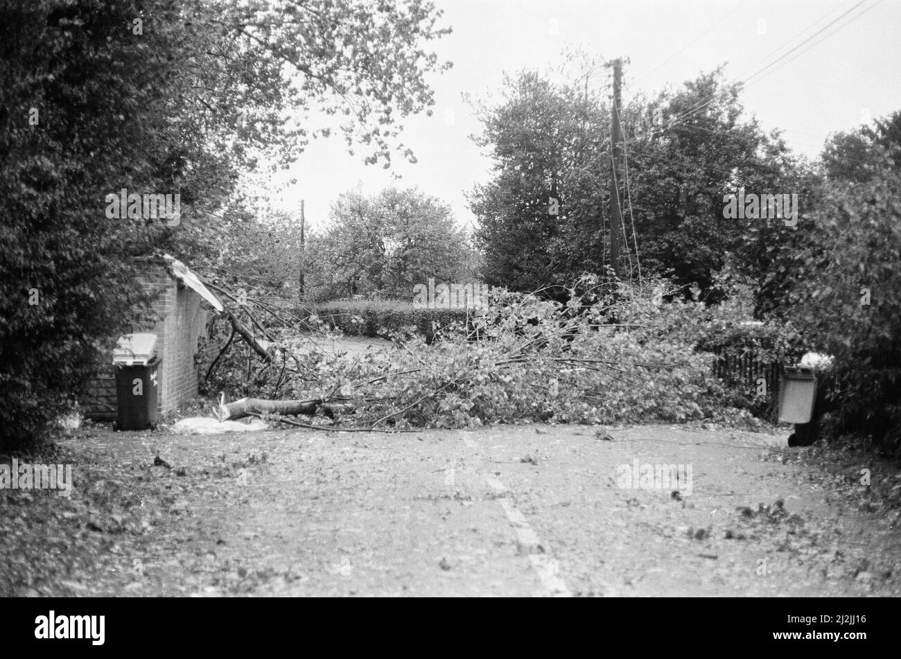 The great storm 1987 uk Black and White Stock Photos & Images - Alamy