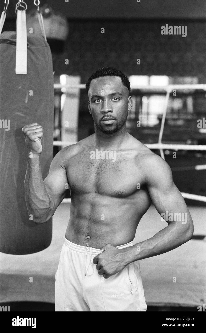 Nigel Benn on a photo shoot ahead of his next fight against American ...