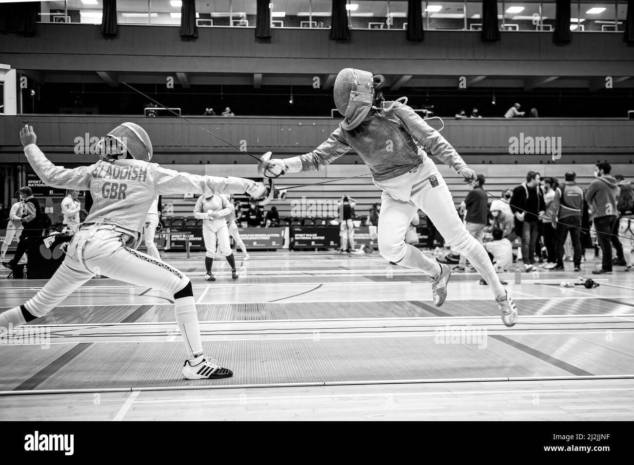 Fencing sport foil Black and White Stock Photos & Images - Alamy